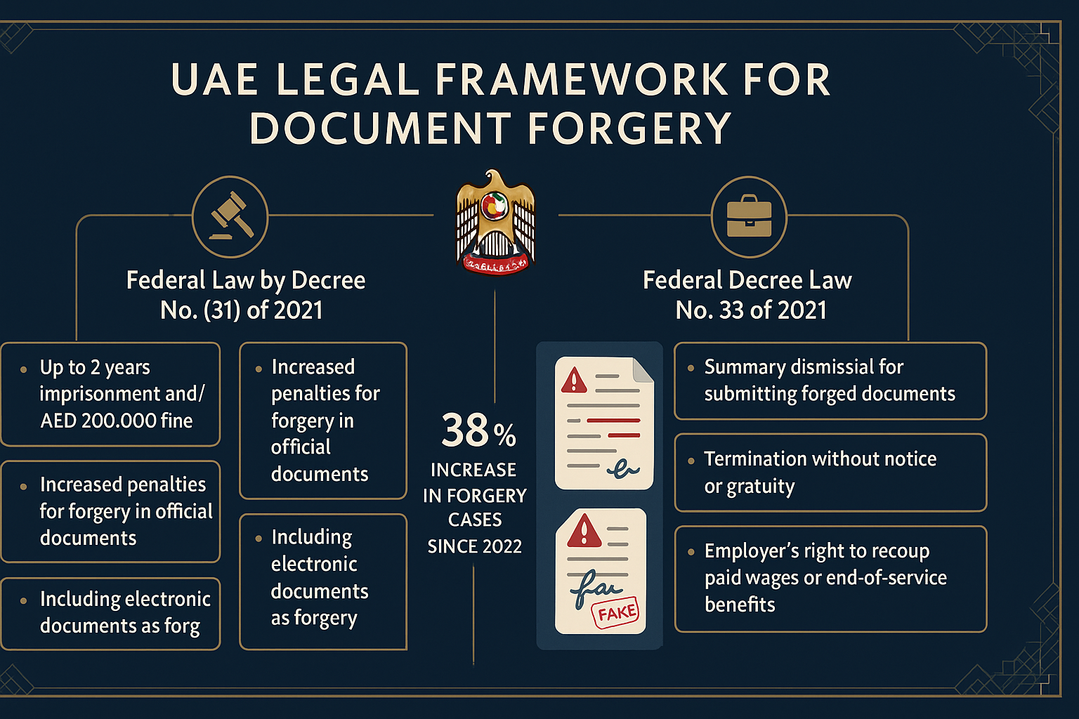 UAE Jobs: Forge Documents and Face 10 Years in Prison – Strict UAE Law ...