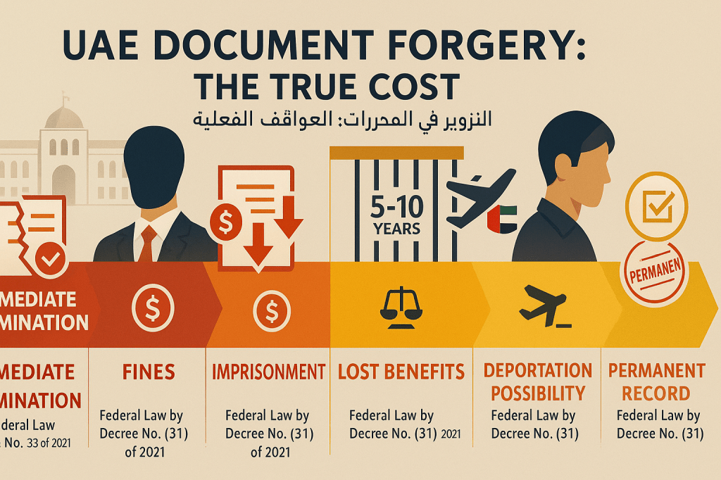 UAE Jobs: Forge Documents and Face 10 Years in Prison – Strict UAE Law ...