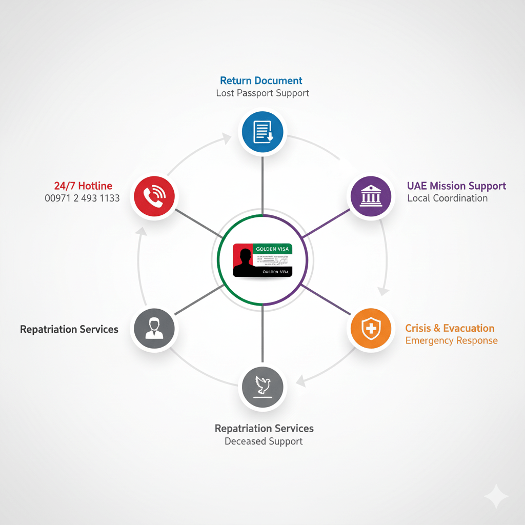 UAE Golden Visa Consular Services: Return Document & Emergency Help ...