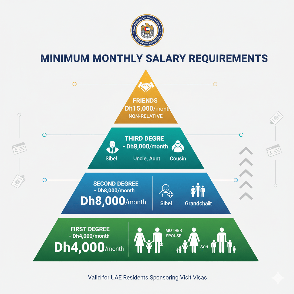 UAE Visit Visa: New Minimum Salary Requirements to Sponsor Family and ...