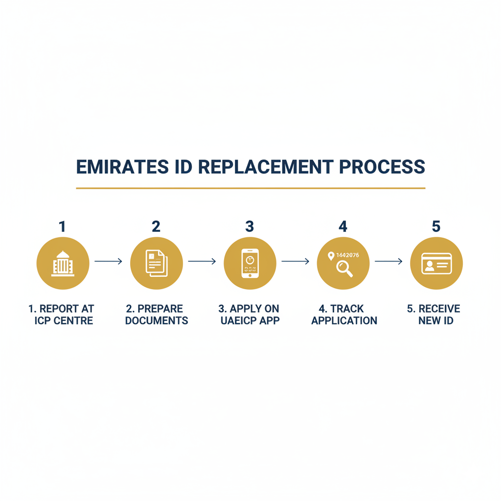 How to Replace a Lost Emirates ID in UAE: Complete UAEICP App Guide ...