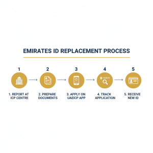 How to Replace a Lost Emirates ID in UAE: Complete UAEICP App Guide ...