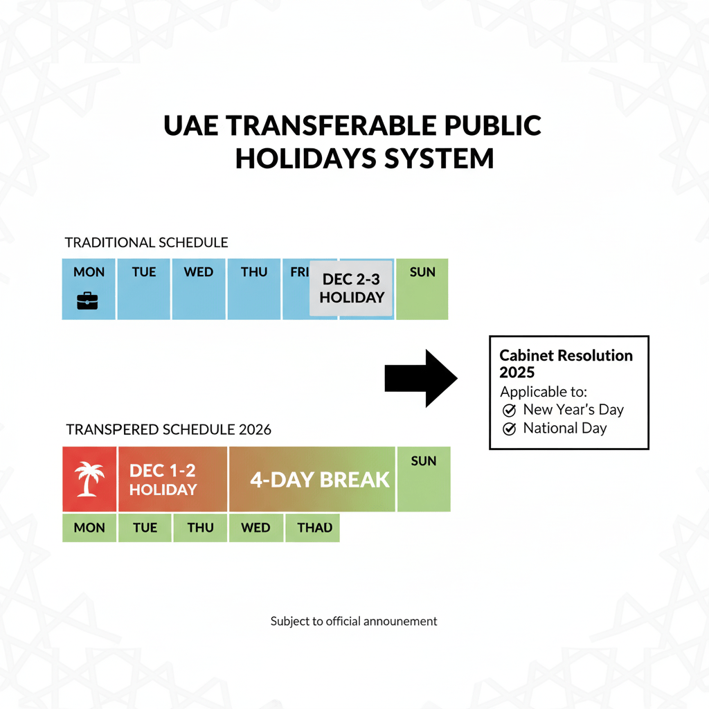 UAE Public Holidays 2026: 6-Day Break & Transferable Dates – JobXDubai