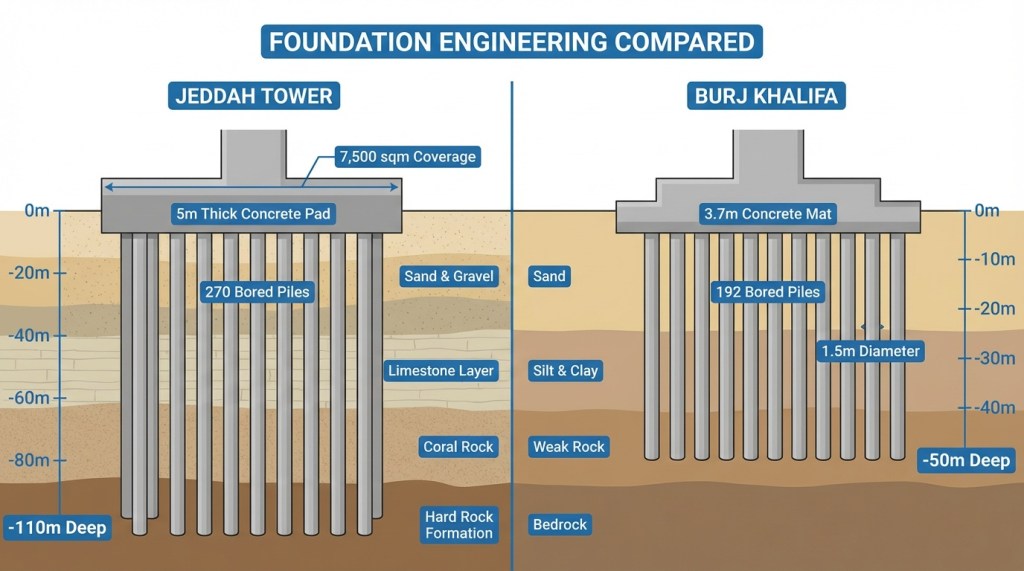 Jeddah Tower Hits 80 Floors: Will It Dethrone Dubai’s Burj Khalifa ...