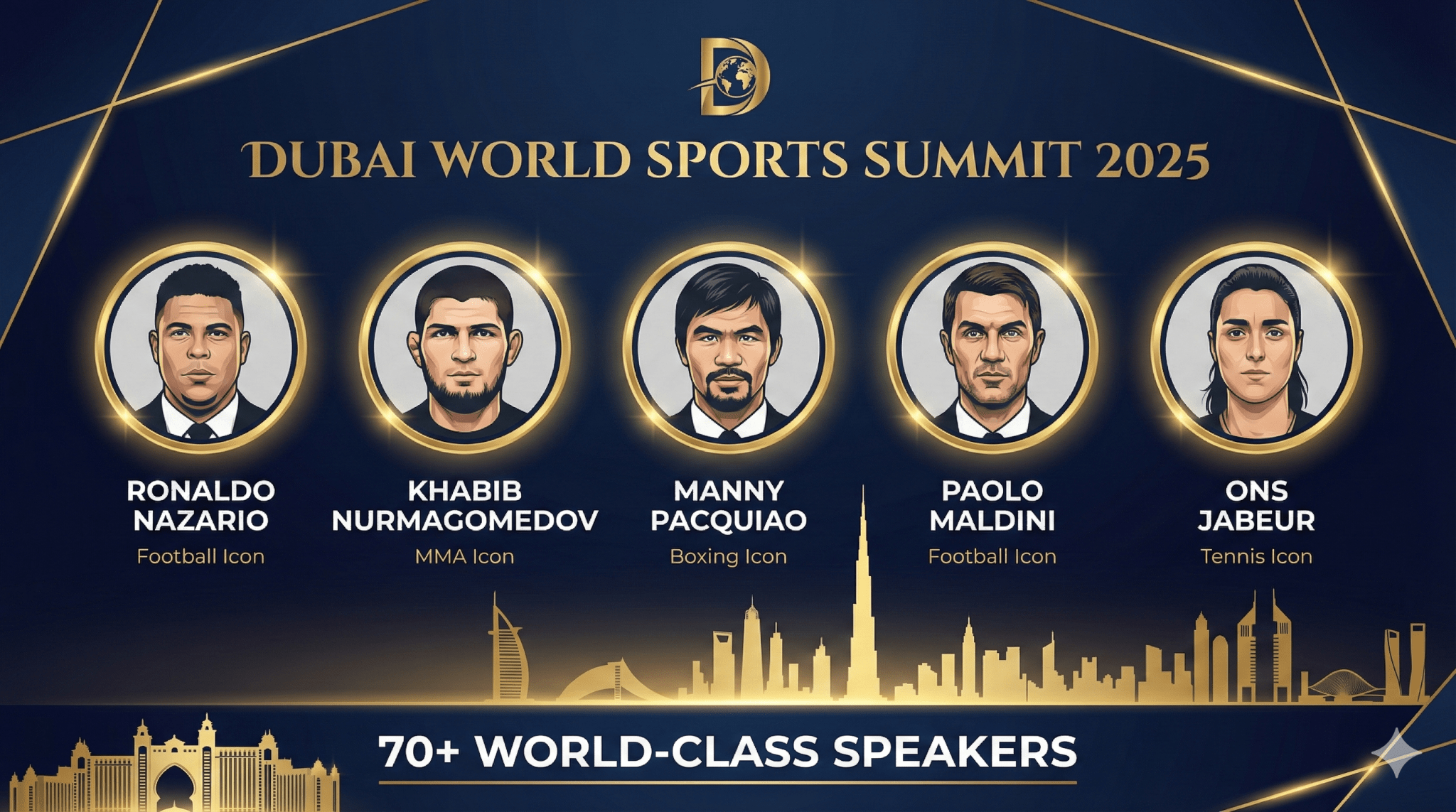 Dubai World Sports Summit 2025: Ronaldo, Khabib, Pacquiao Lineup ...