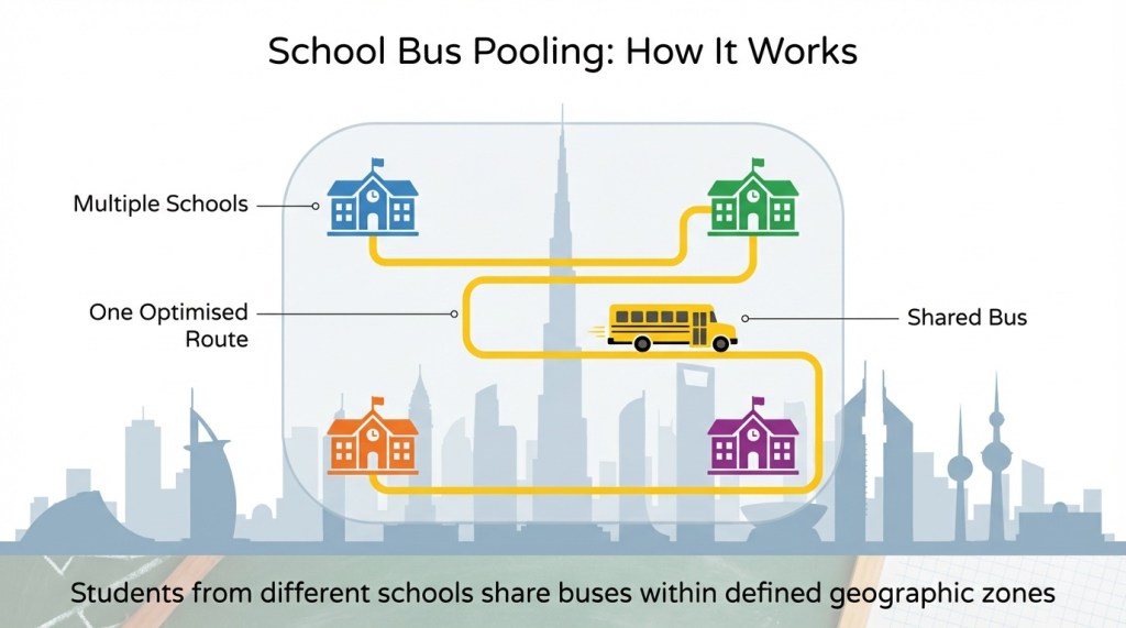 Dubai RTA to Trial School Bus Pooling in Q1 2026 to Reduce Traffic ...
