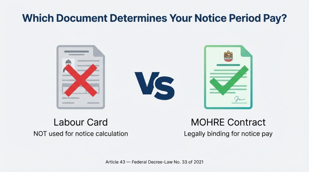 Is UAE Notice Period Pay Based on Your Labour Card or MOHRE Contract ...